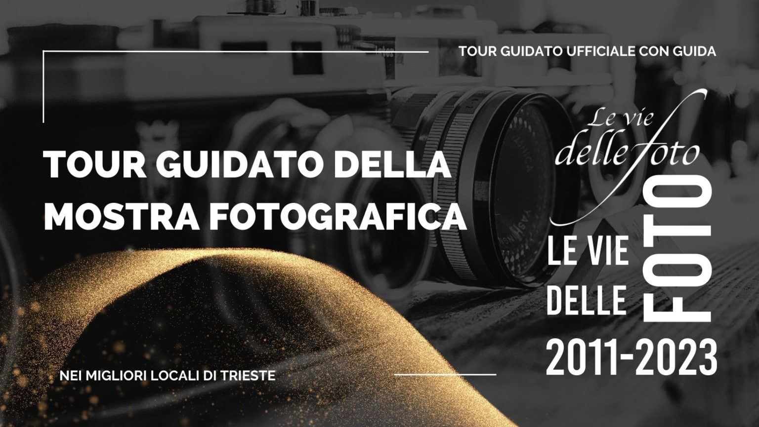 Black & Orange Minimalist Adventure Facebook Cover - Le Vie delle Foto